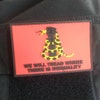 We Will Tread Where There is Inequality - PVC Patch With Hook and Loop ...