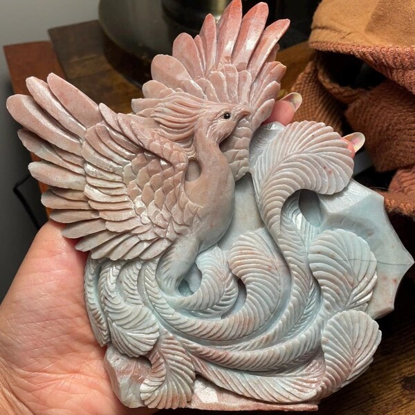 Hand-carved Dragon With Quartz Clusters Fierce Bedrock Dragon Sculpture ...