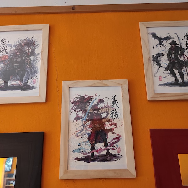 3-piece Set Fine Art PRINT 8x10" Wot Rand Mat Perrin With Calligraphy ...