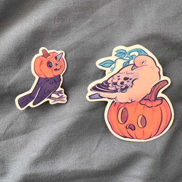 Clown Love Bird Stickers / Crow Sticker / Clown Sticker / Cute Animal ...