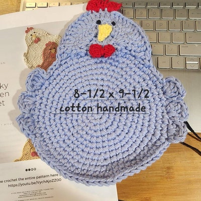 Crochet Pattern for the Swanky Chicken Trivet Potholder PDF Instant ...