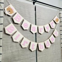 Gummy Bear Happy Birthday Banner Bear Banner Beary First Birthday Party ...