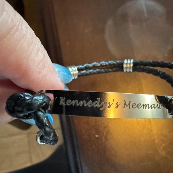 Classy Personalized Leather Bracelet for Women, Valentine Gift, Unisex ...