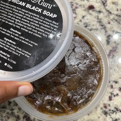Raw African Black Soap Paste 100% Pure Organic Unrefined Natural From ...