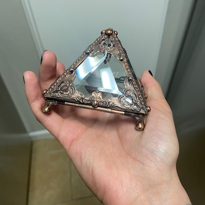 Big Pyramid Glass Box Glass Casket Geometric Box Geometric - Etsy