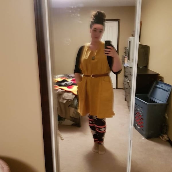 Mustard Yellow Ramie Linen Japanese Apron: Crossover Back, Big Pockets ...