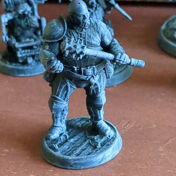 Corrupted Dwarf 3D Printed Resin Miniature 4K Statue, Hand-painted ...