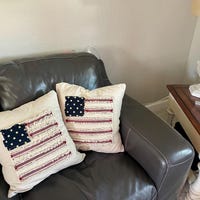 Grain Sack & Ticking Pillow Cover Farmhouse Pillow Cover Blue 3 Stripe ...