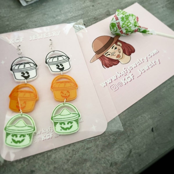 Thank You Bag Handmade Acrylic Earrings, Keychains & Pins - Etsy