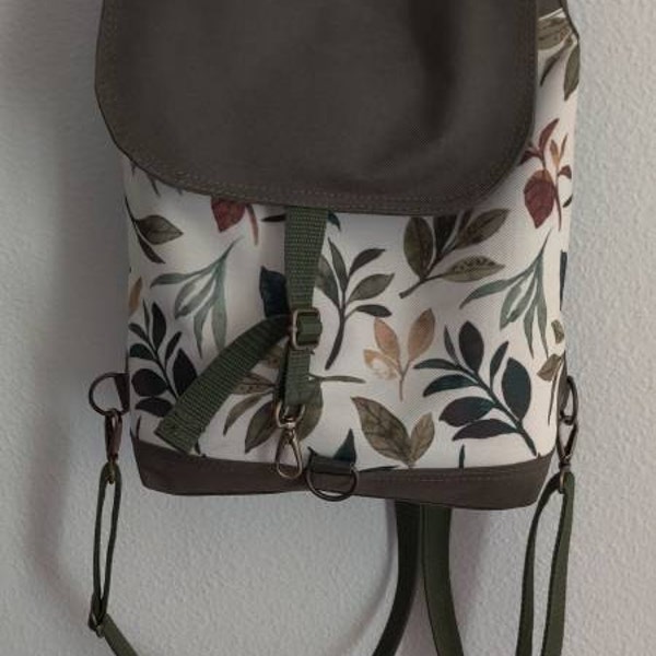 Forest Cottagecore Backpack for Women, Green Botanical Crossbody Bag ...