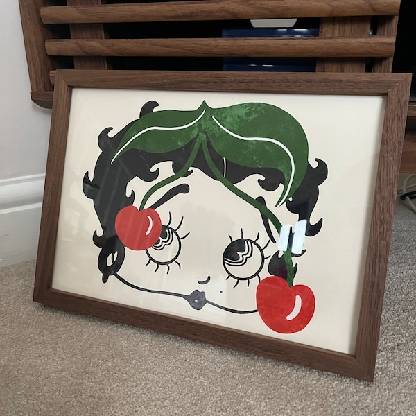 Solid Walnut Canvas Float Frame - Etsy UK