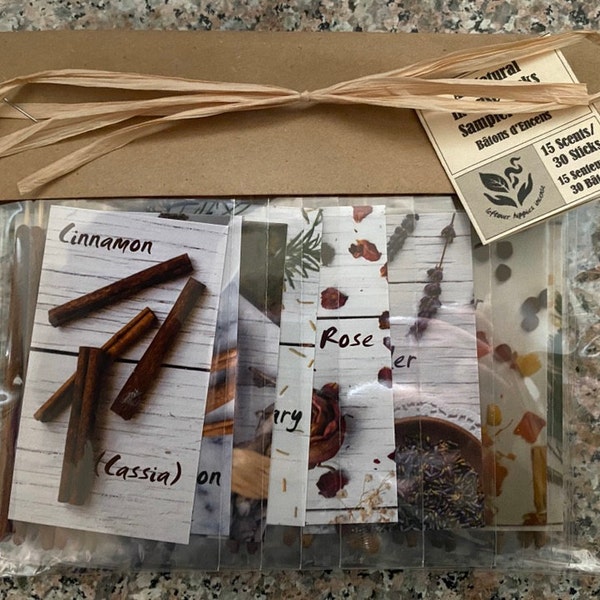 Incense Sample Pack - All-natural, Organic, Vegan, Herbal, Hand-rolled ...