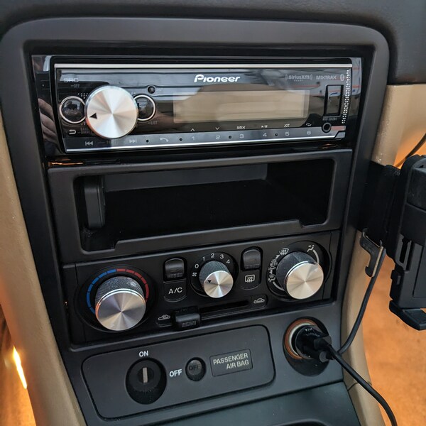 Miata MX5 HVAC Anodized Aluminum Knurled Black Climate Control Knobs ...