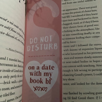 Do Not Disturb Bookmark Series in My Romance Era Book Lover Busy ...