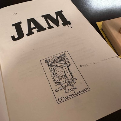 The Great Wave off Kanagawa Book Stamp, Ex Libris Stamp, Mount Fuji ...