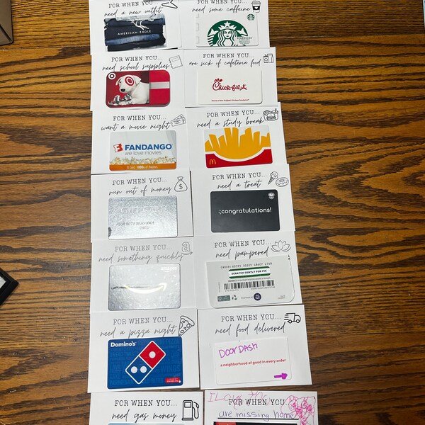 College Gift Card Book, College Care Package, High School Graduation ...