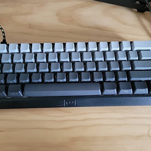 Gradient Shadow Side-printed Keycap Set, OEM Profile, Shine-through ...