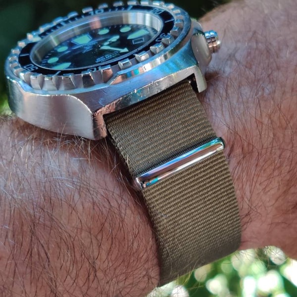 NATO G10 Strap Red White Blue Nylon Ballistic Military USA Heavy Duty ...