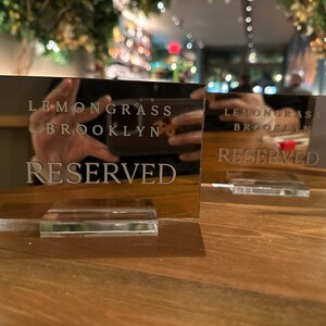 Reserved Table Sign, Acrylic Wedding Signs, Minimalist Wedding Table ...