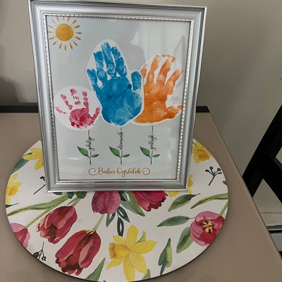 Grandparents Day Handprint Craft Personalized Card, Printable Gift for ...