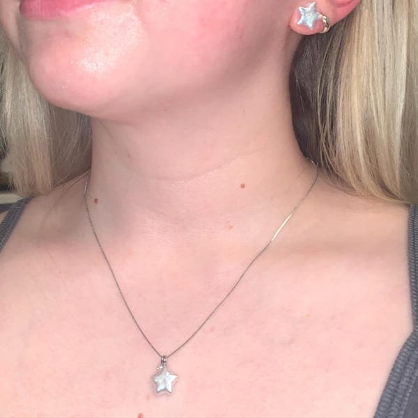 12mm Freshwater Star Pearl Necklace, Natural Star Pearl Pendant ...