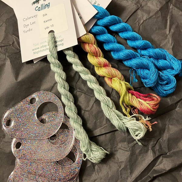 Gobo- June '24 Mystery Colorway, Hand Dyed Floss, Variegated Thread ...