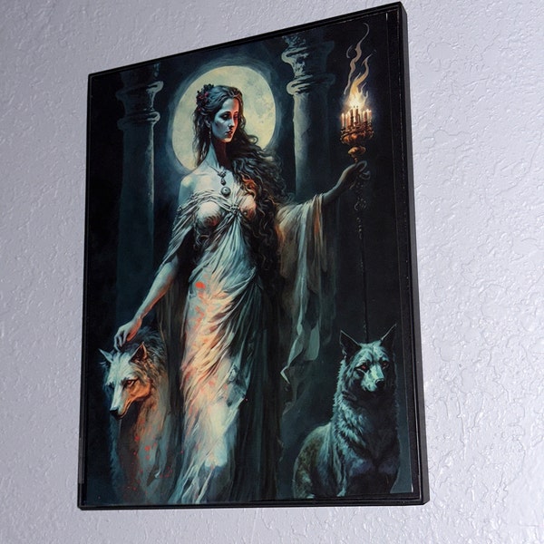 Hecate - Gothic Full Moon, Wild Dogs, Torch - Guide in the Afterlife ...