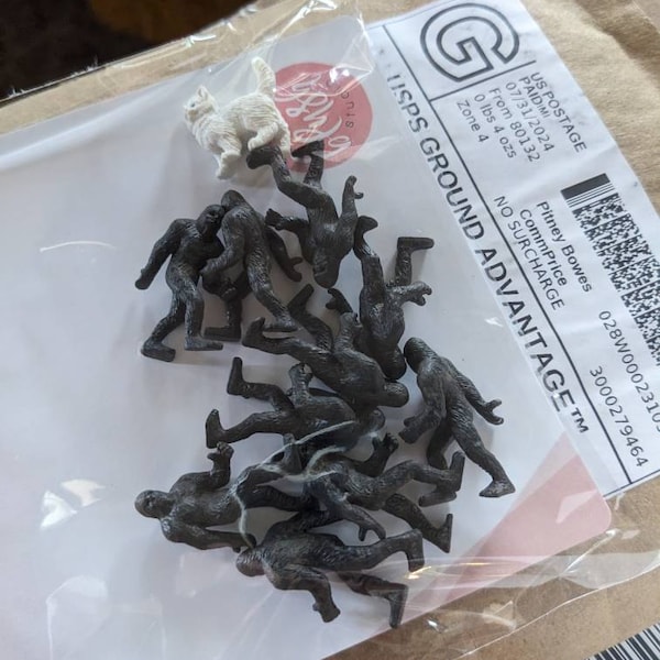 Set of Miniature Buffalo Mini Buffalo Bison Terrarium Supplies Teeny ...