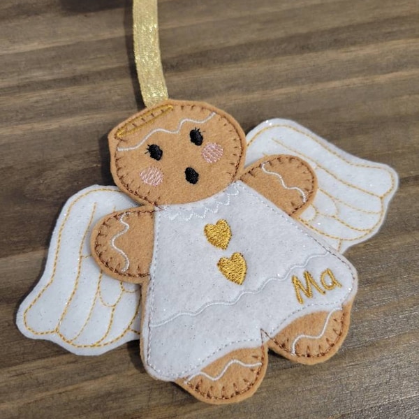 Angel Gingerbread/gingerbread Man Hanging Ornaments/christmas - Etsy