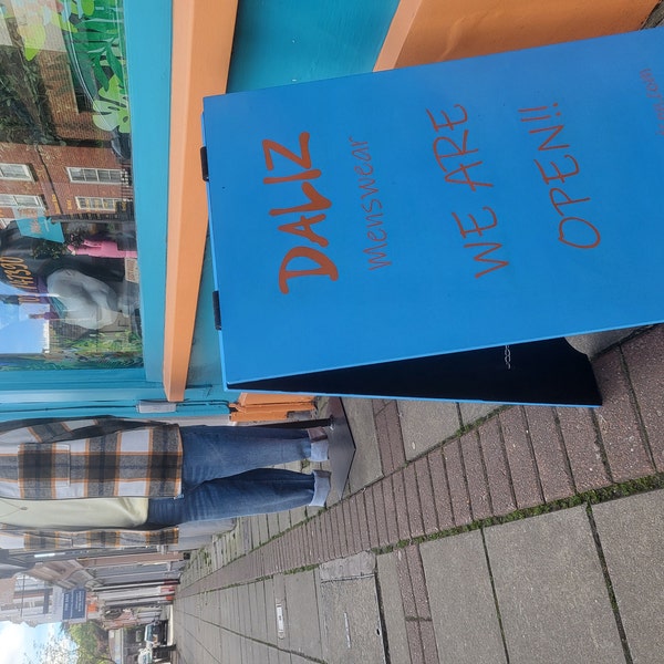 Pavement Sign, Advertising Sign, Business Sign, Coffee Van Sign ...