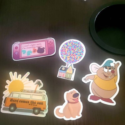 Here Comes the Sun Do Do Do Do VW Bus Vinyl Sticker Orange Bus - Etsy