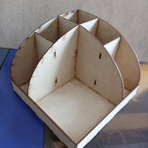 Countertop Retail Display Wood Stand Laser Cut 4 Shelf Craft Fair ...