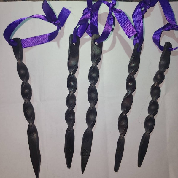 Hand Forged Railroad Spike Meat Turner and Hand Forged Railroad Spike ...