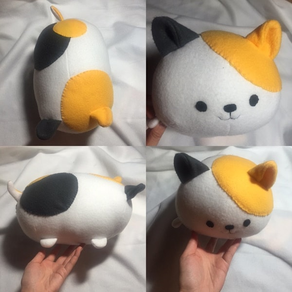 Plush Sewing Pattern PDF Cat Roll Plush - Kawaii Stacking Loaf Plushie ...
