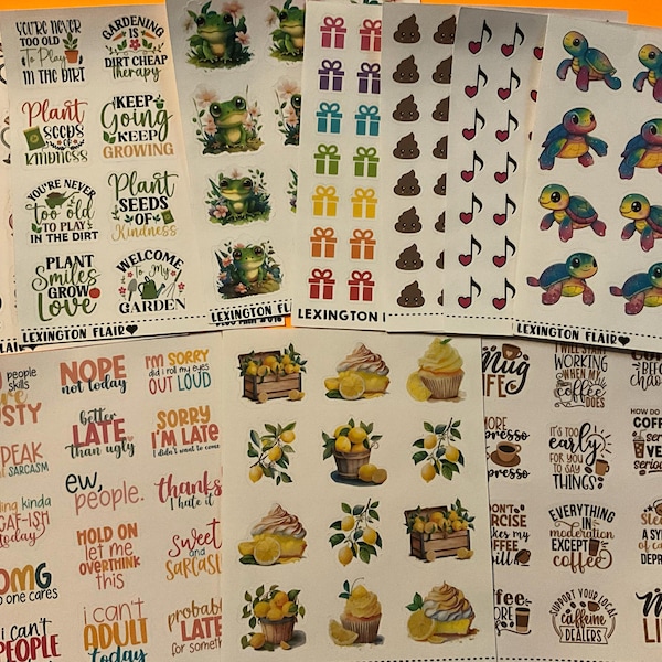 Cursive or Block Custom Wording Planner Stickers - Etsy