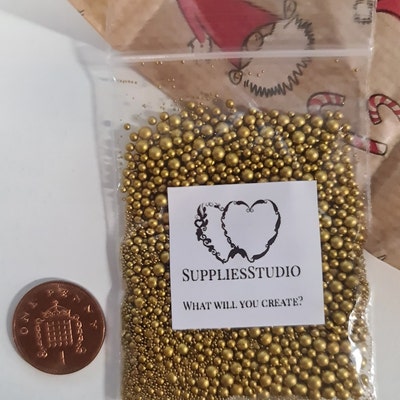 Gold Rush Tiny Glass Bubbles , Tiny Glass Bubbles , Shaker Filler ...