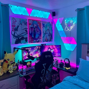 Anime Character LED Neon Anime Wall Art, Anime, Cartoon Character, Game ...