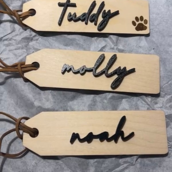 Stocking Name Tags, Personalized Stocking Tags, Christmas Stocking Tags ...