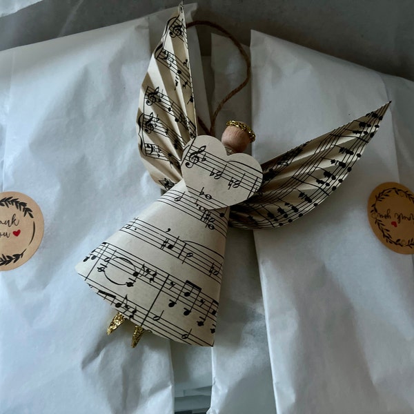 10 or More Sheet Music Angels / Paper Angel / Eco Friendly Gift / Angel ...