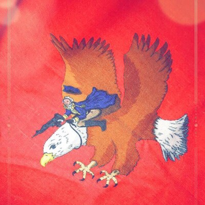 Men's Shirt George Washington Riding Eagle, Hawaiian Shirt - Etsy