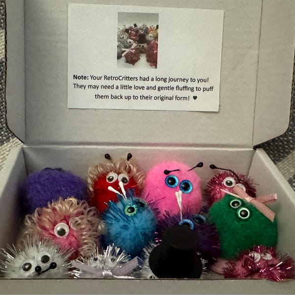 4 Fuzzy Pencils - Stocking Stuffer - Retro Gift - Valentine Gift - Fun ...