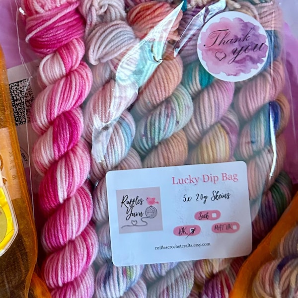 Autumn Shades Ruffles Scrapcake, 150g Ruffles Hand Dyed Yarns, DK Yarn ...