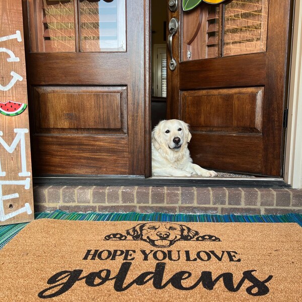 Doormat Welcome to Our Happy Place Welcome Mat New House Homeowner ...