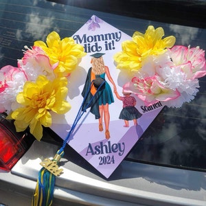 Custom Mommy Did It Graduation Cap Topper, Personalized Cap Decoration ...