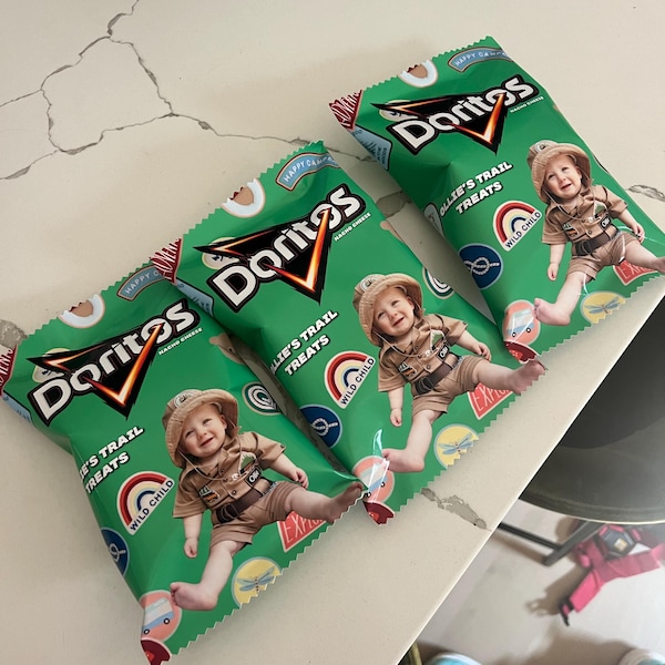 Custom Chip Bags | Any Theme | Bags Come Assembled With Chips Inside - Etsy
