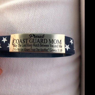 Proud Coast Guard Mom or Any Custom Relationship Laser - Etsy