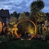 Corten Steel Moon Gate: Garden Art, Metal Sculpture - Etsy UK