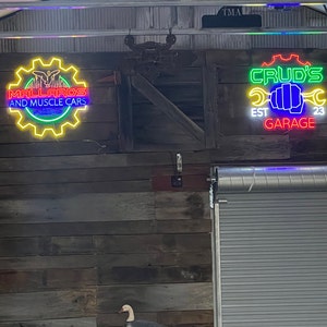 Fathers Day Gift Check Engine LED Neon Sign,car Check Engine Light Sign ...