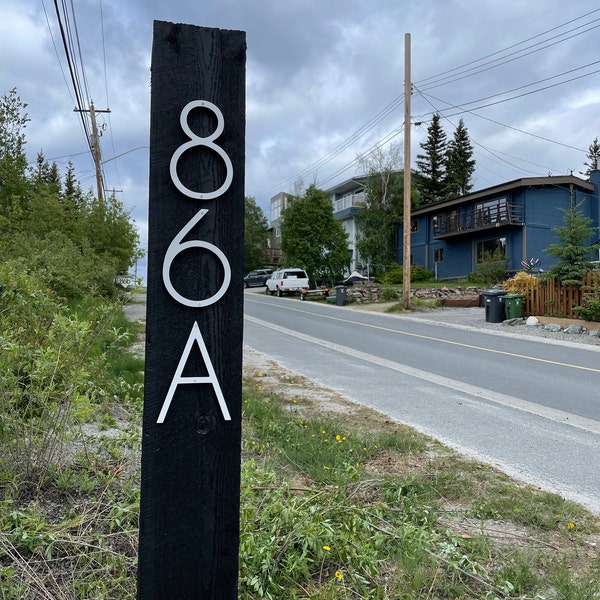 THIN MODERN White House Numbers for Large Address Numbers - Etsy