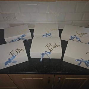 Gift Box With Name, Personalised Gift, Custom Gift Box, Wedding Favour ...